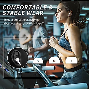 Wireless Earbuds Bluetooth Earbuds 60H Playtime LED Power Display Charging Case Bluetooth 5.3 Headphone with Noise Cancellation Mic, Stereo Sound, IPX5 Ear Buds for iPhone/Samsung/Android/iOS,White
