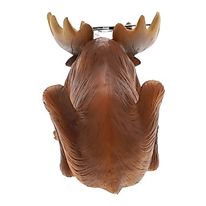 Top Brass Whimsical Lazy Moose Figurine/Organizer - Eyeglasses Sunglasses Cell Phone Keys Rings Jewelry Holder Keeper