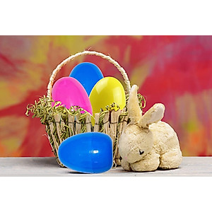 Pinkiwine 6 Pack Jumbo Easter Eggs with Doll Toys Inside for Kids Girls Boys Toddlers Easter Basket Stuffers Gifts Fillers Party Favors