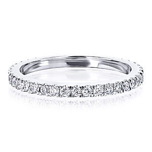 Kobelli Lab Grown Diamond Near Eternity Ring - white-gold / 4.5