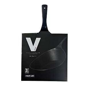 Neoflam 11" Vulcan All Black Profeesional Chef Wok | Stovetops and Induction, Nonstick T-Coating | Made in Korea (11" Wok)