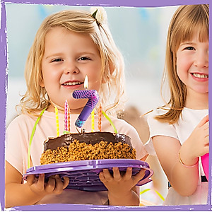 Spider Candle, Purple Spider 3rd Birthday Candles, Number 3 Spider Web Candles Number Candle Cake Topper Candle Birthday Cake Candles for Boys Girls Kids Party Supplies Spider Ornament Décor