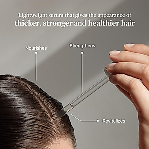 Better Not Younger Superpower Hair & Scalp Duo Set - Fortifying 2fl.oz. plus Liquid Comb - Leave-in Serum w/ Massaging Applicator for Stronger, Thicker, Fuller