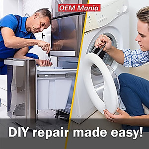 [DA61-06796A Clip OEM Mania] DA61-06796A 2-PACK NEW OEM Produced for SAMSUNG Refrigerator Drain Clip Evaporator Replacement Part - Replaces AP5579885 2683162 PS4145120