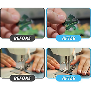 Zoom Vision Hands Free Magnifying Glasses with Light, 160% Magnification and dual LED lights, Includes Non Lighted Magnifying Glasses for Reading, Close Work and Crafts