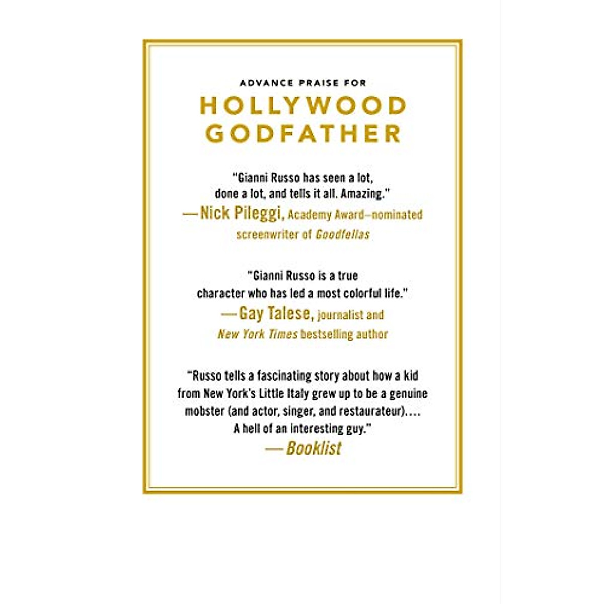 Hollywood Godfather: My Life in the Movies and the Mob