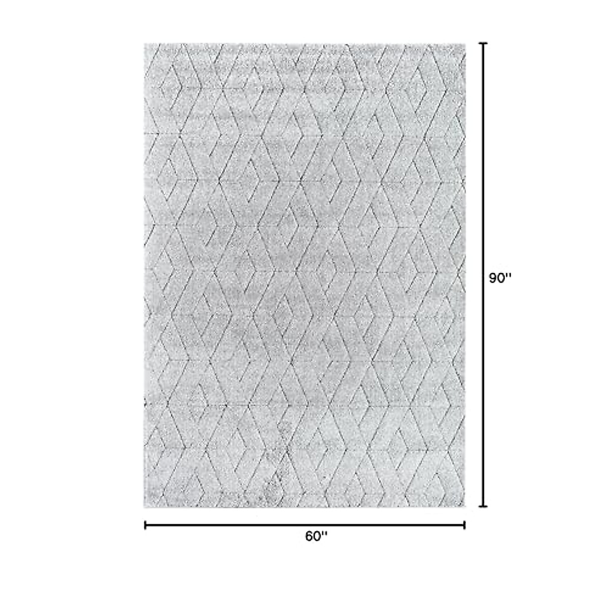 CosmoLiving by Cosmopolitan Area Rug, 5'0"x7'6", Basalt