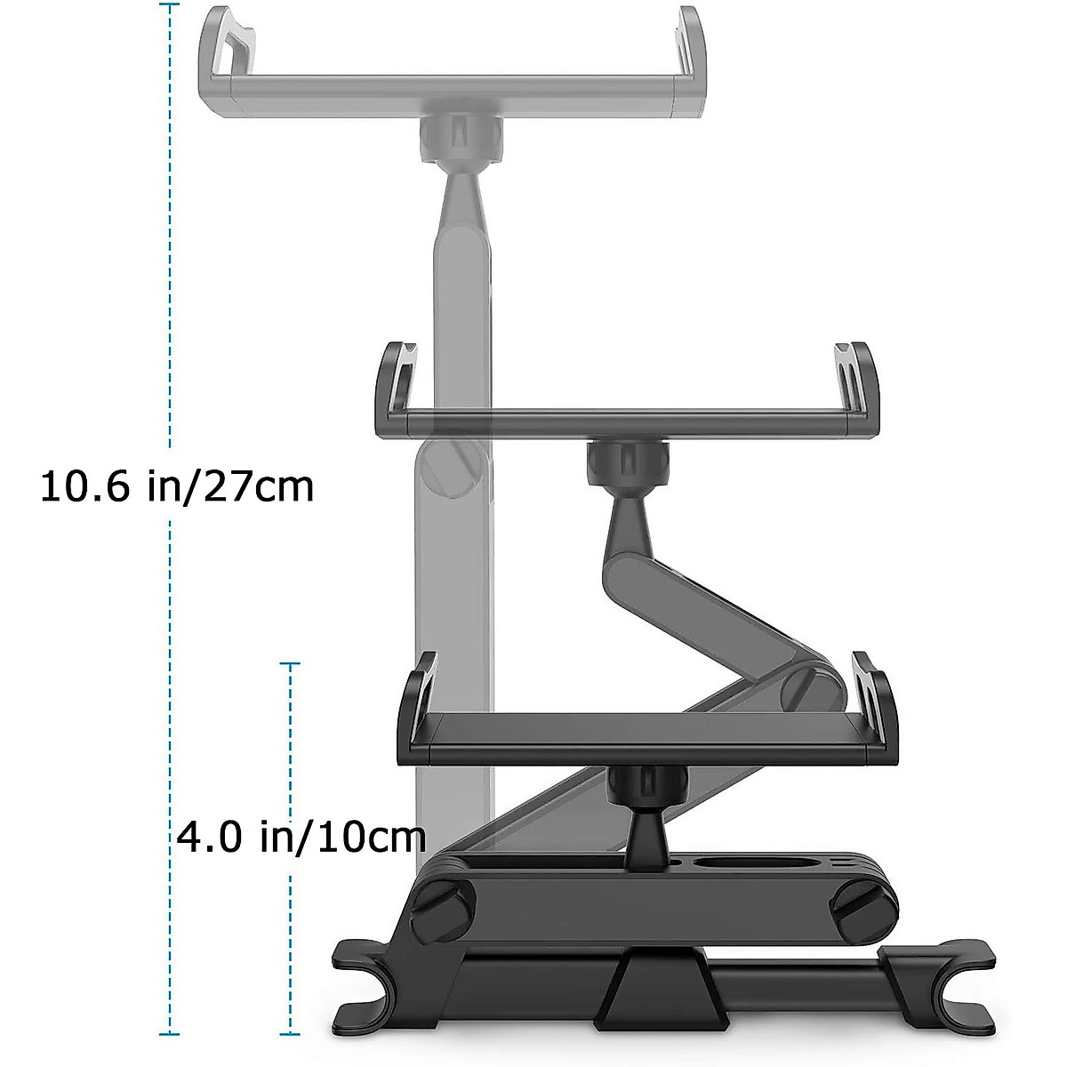 YIYANT Tablet iPad Holder for Car Headrest Mount, iPad Car Backseat Seat Holder Long Road Trip Travel Accessories Essentials for Kids Adults Fits All 4.7-11" cellphones iPad/Mini/Pro Galaxy