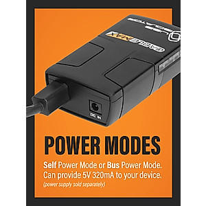 Cablemax USB 2.0 Isolator - Hi-Speed 480Mbps, Surge Protection, No Drivers Needed - Plug & Protect Your Investment