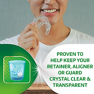 Polident 3-Minute Antibacterial Denture Cleanser - Mint, 3 Minute Whitening, 120 Count