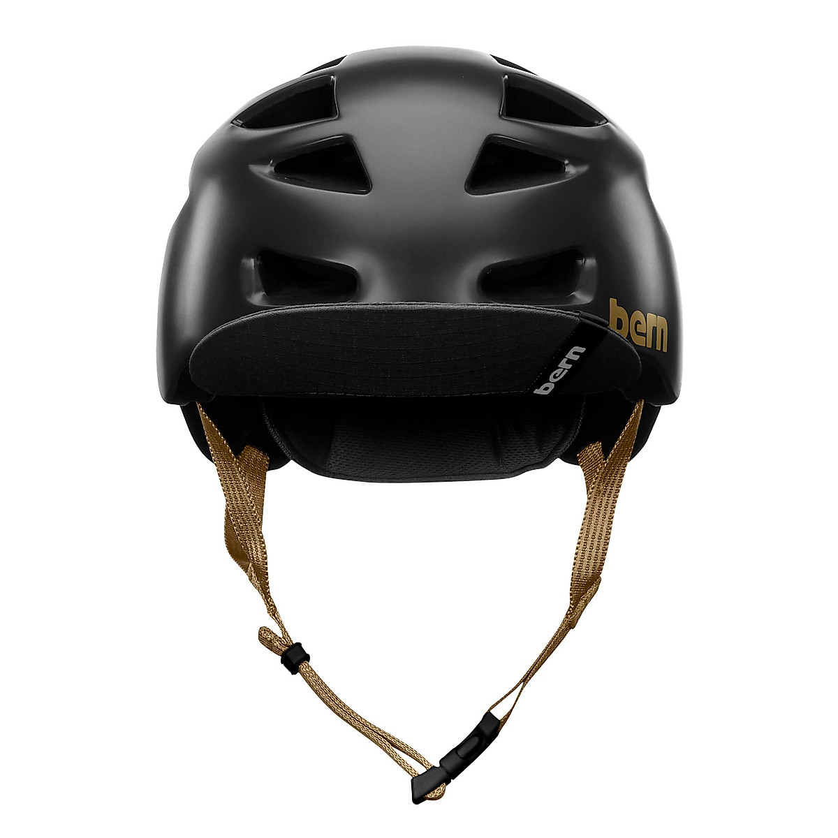 BERN - Melrose Helmet, Satin Black w/ Flip Visor, Small