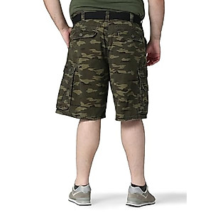 Lee Men's Big & Tall New Belted Wyoming Cargo Short, Combat Camo, 44