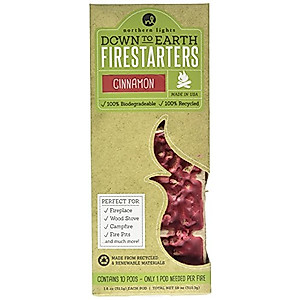 Northern Lights Candles Down to Earth 10 Pods Firestarters, Cinnamon