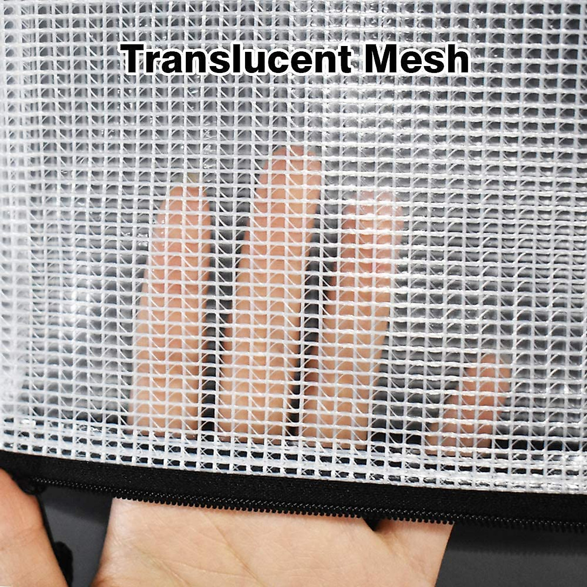 A4 Plastic Zipper Pouches - WaterproofPlastic Zipper Pouches Mesh Zipper Pouch Document Bag - A4 Zipper File Bags for School & Office Supplies (10 Colors, 10 Pcs)