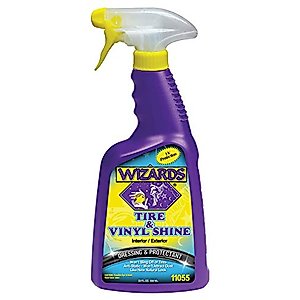 Wizards Tire & Vinyl Shine Showroom Shine for Tires and Interior Car Detailing