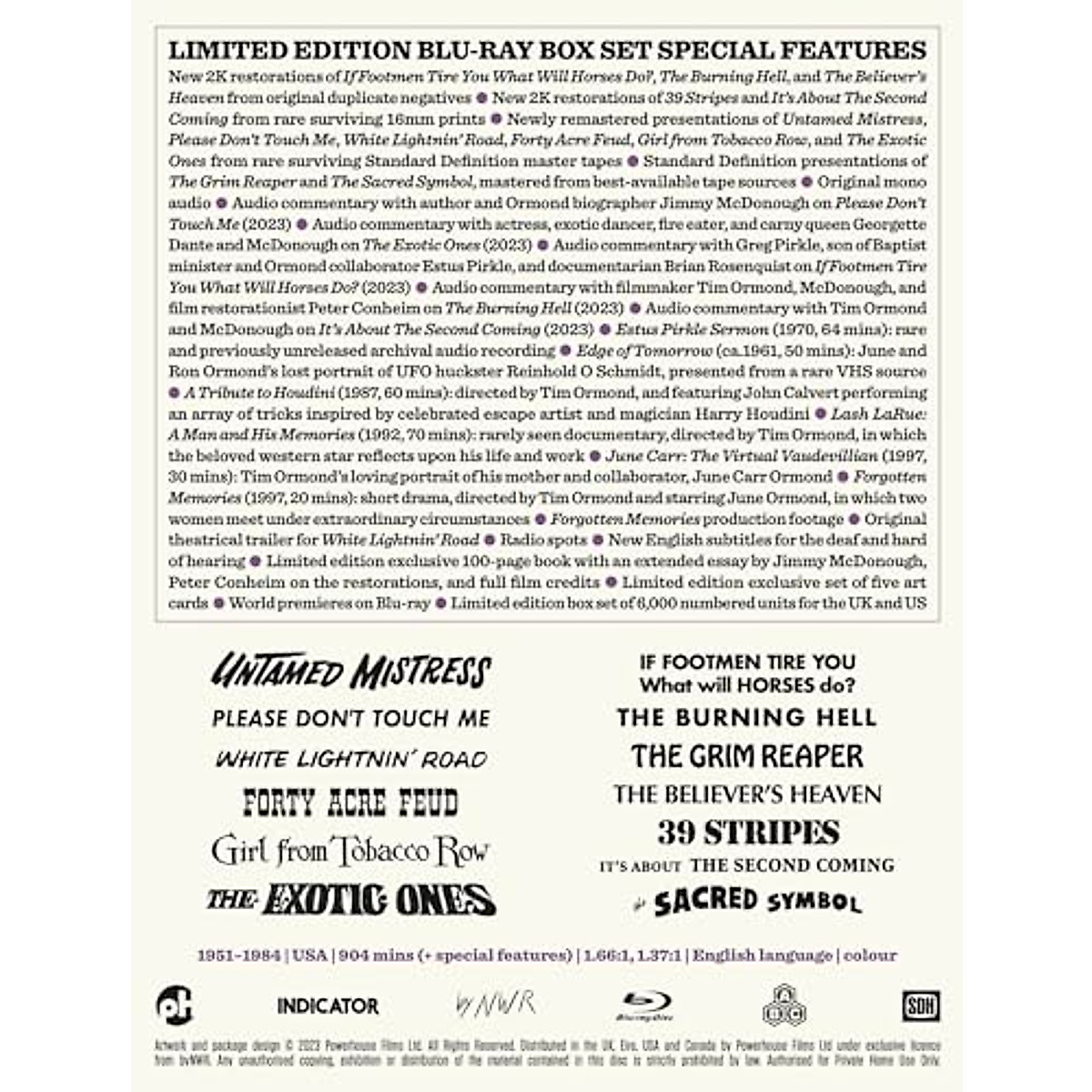 From Hollywood to Heaven: The Lost and Saved Films of the Ormond Family (US Limited Edition) [Blu-ray]