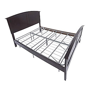 Glenwillow EZ-Fold Premium Platform Bed Base in Silver, Fits California King Mattress, Foldable, Replaces Box Spring and Bed Frame, Room for Storage Underneath, No Tools Required
