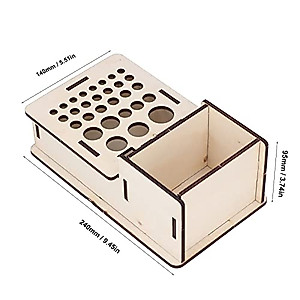 Leather Tools Storage Box Leather Tools Storage Box Shelf Beech Leathers Craft Rack Stand Punch Tool for Sanding Rods