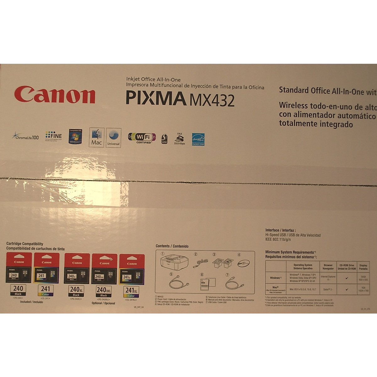 Canon Office Products PIXMA MX432 Wireless Color Photo Printer with Scanner, Copier & Fax