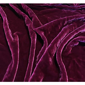 Raspberry Pink - Hand Dyed Silk Velvet