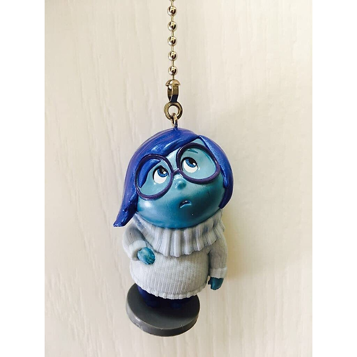 Inside Out Sadness Blue 3" PVC Fan Light Lamp Pull Figure Figurine New