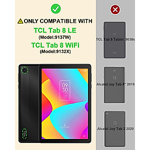 WESOROL Case for TCL Tab 8 LE Case,TCL Tab 8 LE Tablet Case with Kickstand,Rugged Military Grade Shockproof Kids Case for TCL Tab 8LE 9137W / TCL Tab 8 WiFi 9132X
