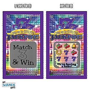 My Scratch Offs Pregnancy Announcement Reveal Scratch Off Fake Lotto Replica Tickets VARIETY Pack 5 Delivery Scratch-Off Party Favor Parents, Spouse & Friends