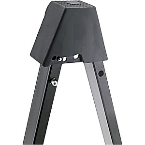 K&M Konig & Meyer 17541.013.55 Guitar Stand | Sturdy Heavy Duty Protective Rubber Covered Adjustable Frame | Folds Flat Portable | Fits Acoustic Guitars | For Adult and Youth Musicians | Black