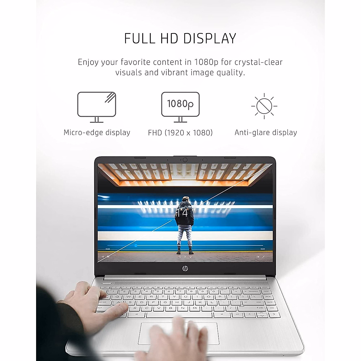HP 14" FHD Business Laptop Computer [Windows 11 Pro], 6-core AMD Ryzen 5 5500U (Up to 4.0 Ghz), 32GB RAM, 1TB PCIe SSD, Thin & Portable, Long Battery Life, Wi-Fi 6, Bluetooth 5.2, HDMI, USB, w/Battery