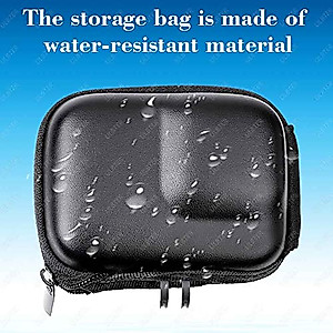 Mini Storage Bag Case for GoPro Hero 11 10 9 Black +Hero11 Hero10 Hero9 Rubber Lens Cap Cover, ULBTER Carrying Portable Boxes Accessory for Go pro Hero9 [2+1 Pack]