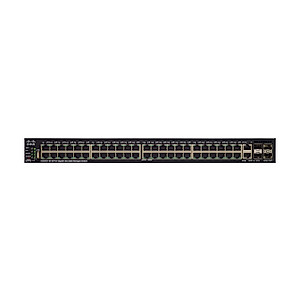Cisco SG550X-48 Stackable Managed Switch with 48 Gigabit Ethernet (GbE) Ports, 2 x 10G Combo, 2 x SFP+, L3 Dyamic Routing, Limited Lifetime Protection, Black