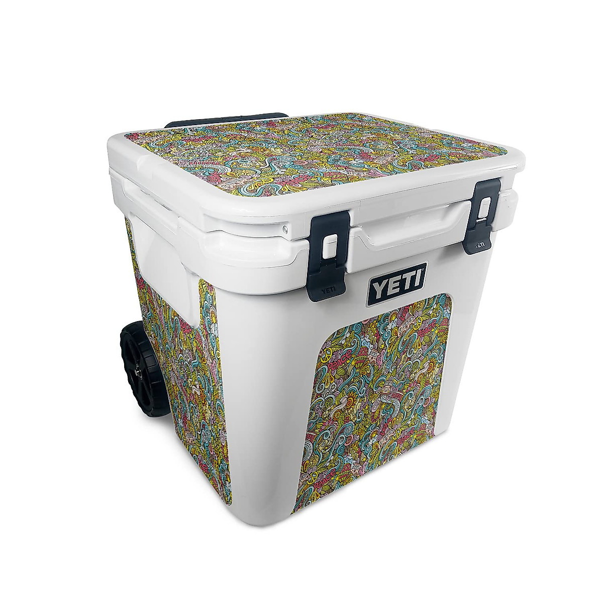 MightySkins Skin Compatible with Yeti Roadie 48 Wheeled Cooler - Ultra Hippie | Protective, Durable, and Unique Vinyl Decal wrap Cover | Easy to Apply, Remove, and Change Styles | Made in The USA