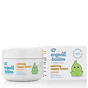Green People Organic Babies Calming Nappy Cream 50ml | Natural & Organic Zinc Oxide Nappy Cream | Eczema-Friendly, Gentle on Sensitive Skin & Suitable from Birth | Paraben Free | Vegan, Cruelty Free