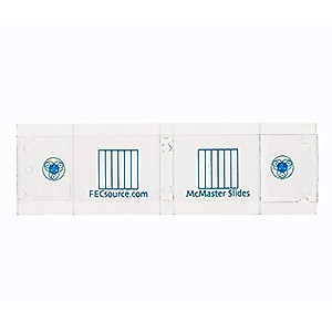 4 McMaster Method Microscope Slides, by FEC Source, Fecal/Worm Egg Count for Parasites for Veterinary Use. Livestock Parasite Management. FECRT Reference Guide Included.