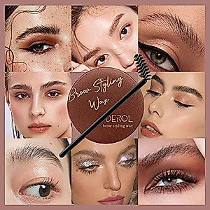 Carlos-CCC Natural 4D Eyebrow Soap, Brows Makeup Balm Cosmetics, Long Lasting Waterproof Brows Styling Soap for Women, 1 Count (Pack of 1)