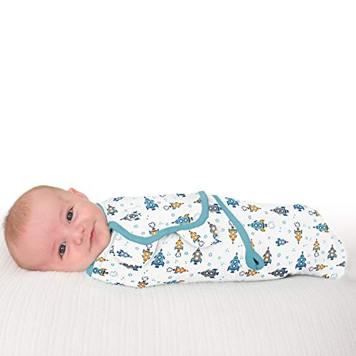 SwaddleMe Original Swaddle – Size Large, 3-6 Months, 3-Pack (Super Star), superstar boy