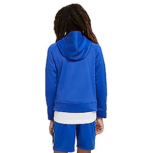 Nike Kids Boy's Therma GFX Pullover Hoodie (Little Kids/Big Kids) Game Royal/White SM (8 Big Kids)