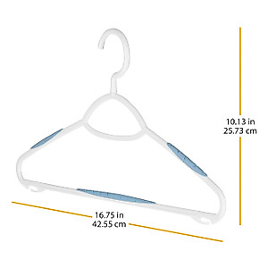 Whitmor Sure-Grip Plastic Hangers (Set of 5)
