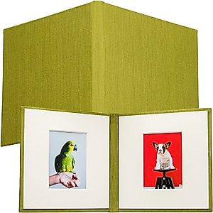 RingoFlowers Handmade Folio for Fujifilm Instax Mini Film - Handpicked Luxury Cloth, Precision Craftsmanship, Unique Conversational Starter, Premium Gift for Her Birthday (Satin Green)