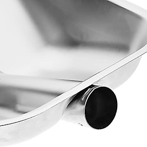 Happyyami Car Snow Shovel Beach Shovels Stainless Steel Snow Shovel Metal Garbage Shovel Dustpan Snow Plow Shovel Flat Camping Shovel for Garden Car Snow Shovel Beach Shovels