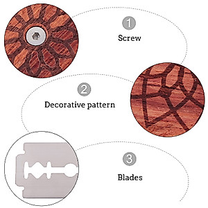 DOITOOL Bread Lame Cutter,Wooden Bread Bakers Lame Slashing Tool with 5 Razor Blades,Homemade Dough Scoring Tool for Sourdough Bread Baking (Style 3)