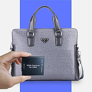 VGA Capture Card, VGA to USB Capture Device with Mic Input Support HD 720P Video for Gaming, Streaming, Teaching, Video Conference, Live Broadcasting