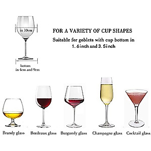 Wine Glass Shelf, Upside-down Home Goblet Iron Art Shelf, Wine Glass Hanging Storage Rack(Black)