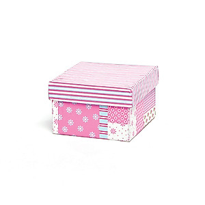 Baker Ross Box, for Kids to Paint, Decorate and Personalise for Arts and Crafts Activities (Pack of 6), 75mm x 75mm, Brown