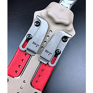 K-Sheath Clip- New Titanium Alloy Clip Fast Scabbard Clip for Kydex Sheath (Left-Clip Type)
