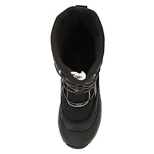 Mountain Warehouse Park Youth Kids Snow Boots - Warm Winter Shoes Black Kids Shoe Size 5 US