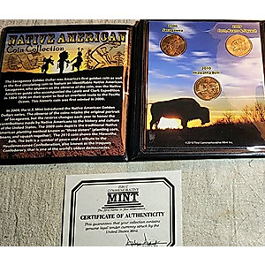 2000 P FIRST YEARS of ISSUE! 2000-2010 NATIVE AMERICAN $1 COIN COLLECTION in POSH HOLDER w HISTORY/CoA! GREAT GIFT! $1 Seller Perfect Uncirculated