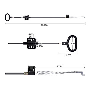ICYANG Cables for Recliners Lazy Boy Recliner Handle Rv Replacement Furniture Plastic Chairs Couch Support Sofa Release Pull Handles Cable(2PCS)