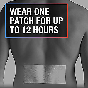 Icy Hot Max Strength Lidocaine Pain Relief Patch (5 Count) Penetrates for Fast, Targeted Relief