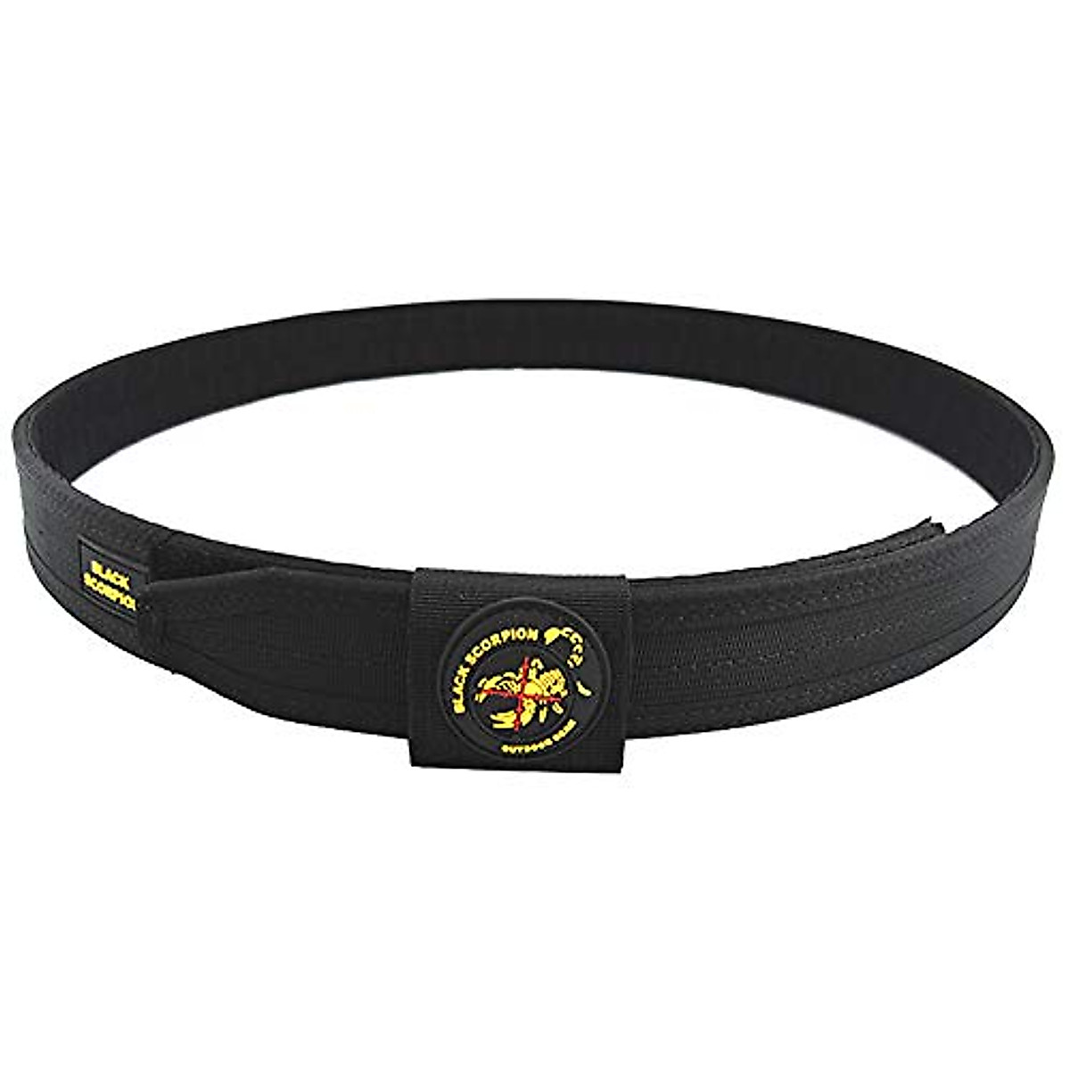 Black Scorpion Outdoor Gear Pro Heavy Duty Competition Belt for 3Gun, IPSC, USPSA (Black, Large)